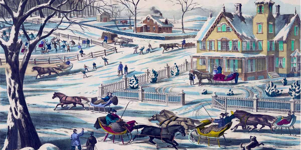 Country Sleighing by Edmund Clarence Stedman | DiscoverPoetry.com